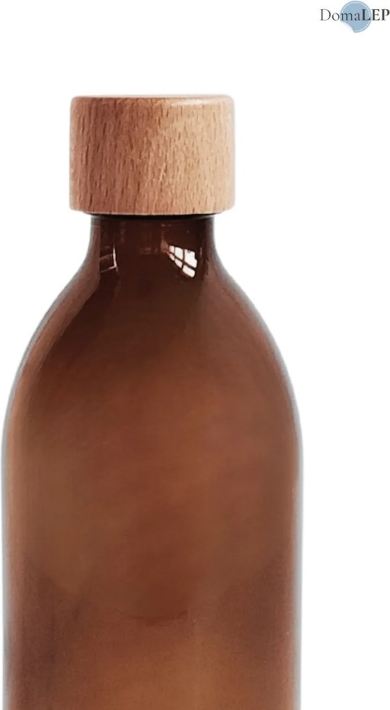 Dávkovač mýdla MONA 250 ml s uzávěrem v barvě přírodního dřeva