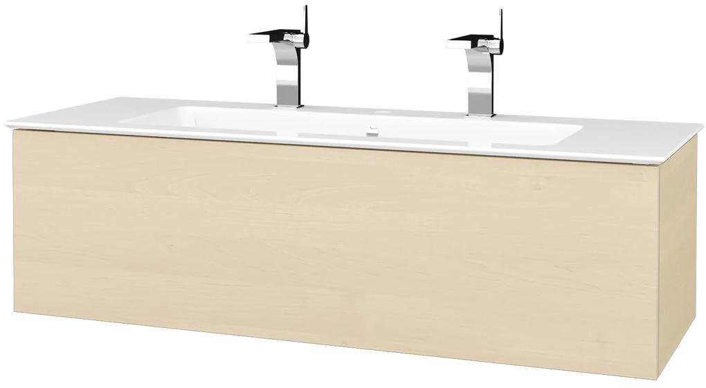 Dřevojas Koupelnová skříň VARIANTE SZZ 120 (umyvadlo Pura) Varianta: N01 Bílá lesk / L01 Bílá vysoký lesk