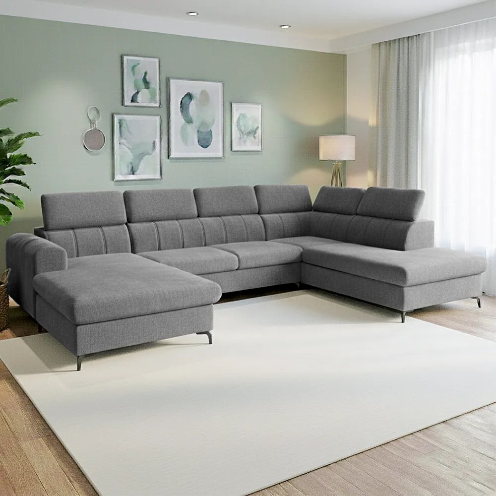 Sedací souprava rohová WILD | 192x333x221 cm | ve tvaru U | rozkládací s úložným prostorem | VÝBĚR TKANIN