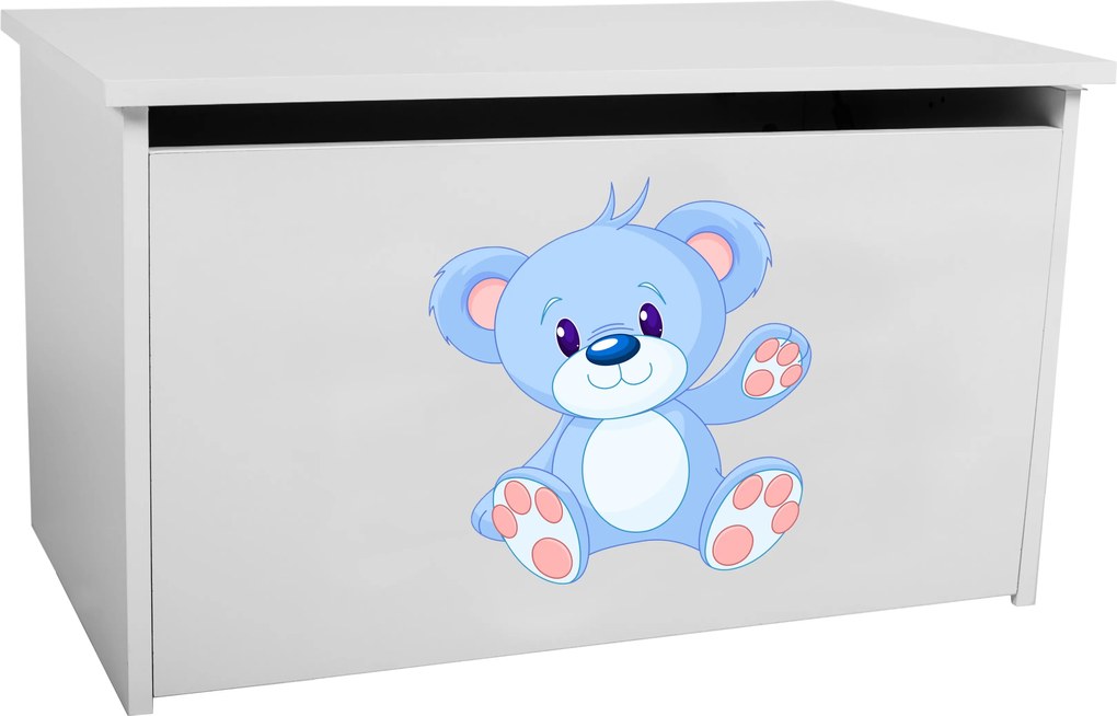 ADRK Furniture Truhla na hračky DARIA TB-Dar-BL-BEAR-O009
