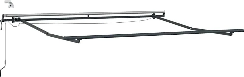 Automatická zatahovací markýza s LED světly hnědá 300 x 250 cm 3310204