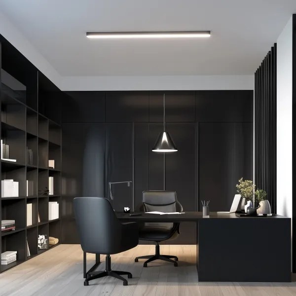 LED Stropní svítidlo ALLDAY BASIC LED/20/30/40W/230V 2700/4000/6000K 120 cm čer.