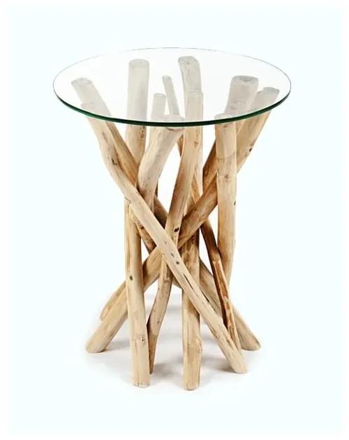 INV Odkládací stolek Fix 35cm, naplavené dřevo,  přírodní
