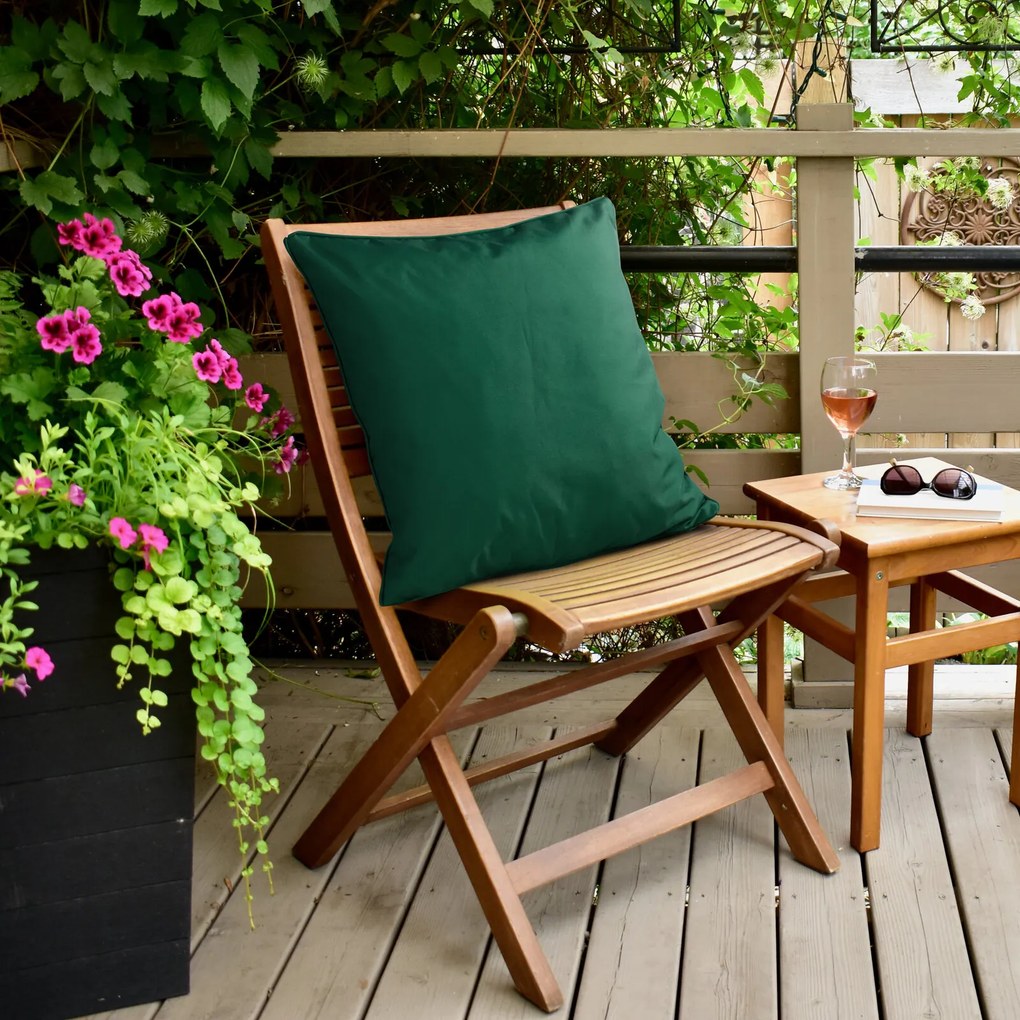 ZAHRADNÍ VODĚODOLNÝ POVLAK NA POLŠTÁŘ GARDEN5 45X45 CM TMAVĚZELENÝ