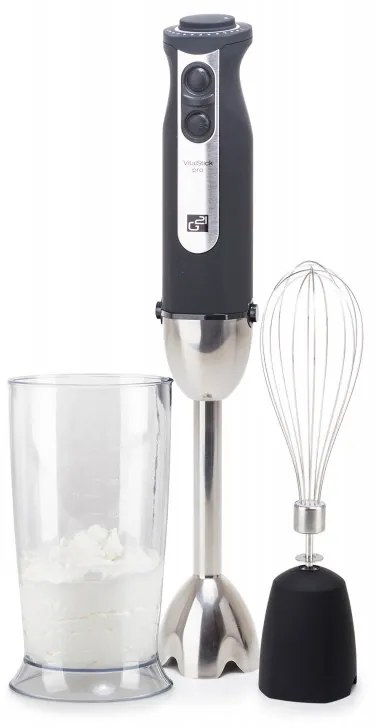 Set G21 mixér VitalStick Pro 1000 W s Food Processorem, Black