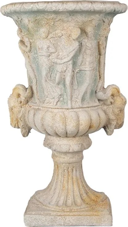 Béžový antik nástěnný květináč v barokním stylu Baroque - 47*23*77cm