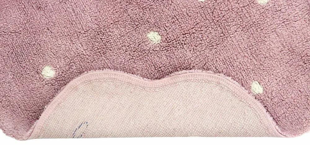 Lorena Canals koberec 90 x 90 sušenka , růžový - MiniOnes