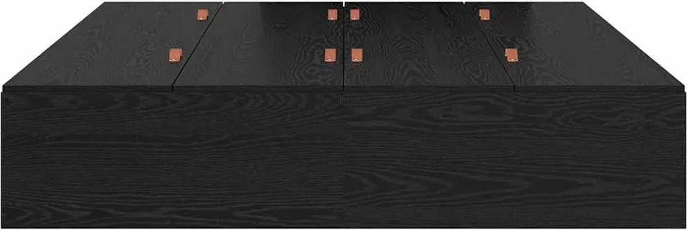 Rám postele s úložným prostorem Černý dub 150 x 200 cm 3335382