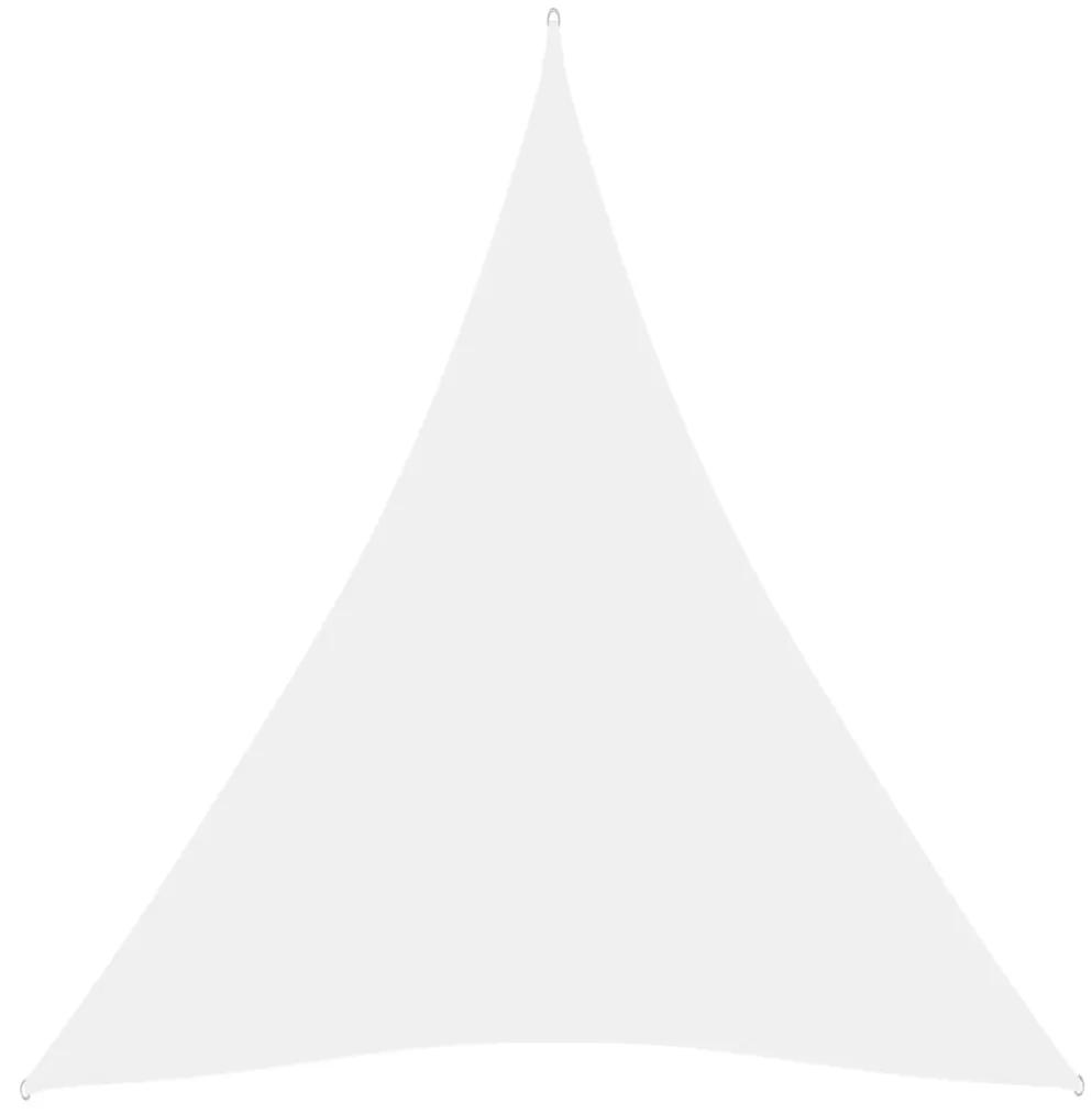 135284 vidaXL Stínící plachta oxfordská látka trojúhelníková 3 x 4 x 4 m bílá