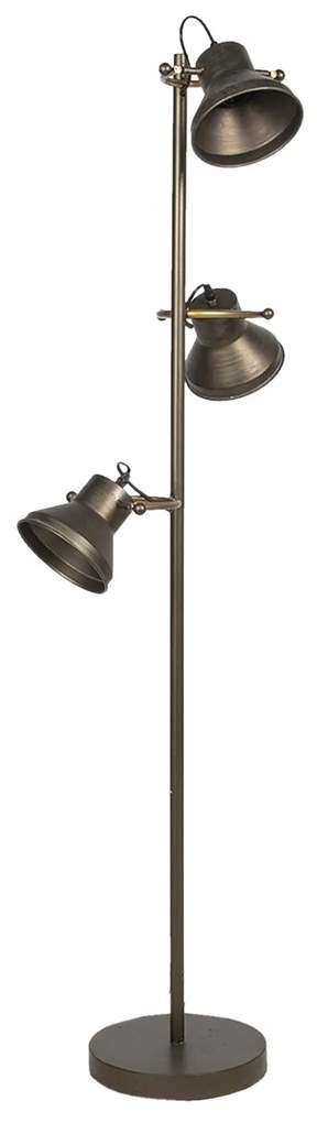 Měděná stojací lampa v industriálním stylu Acelet - 44*41*142 cm E27/max 3*40W