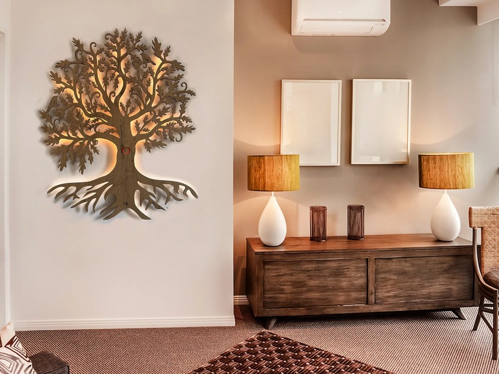 Li-Go "Dub" světelný strom 230V 90x110 cm provedení povrchu: bříza