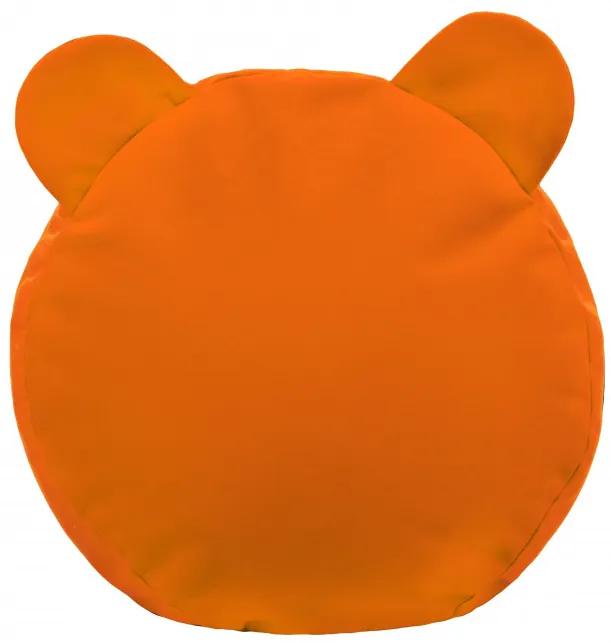 Podnožka TEDDY - pomeranč plyš