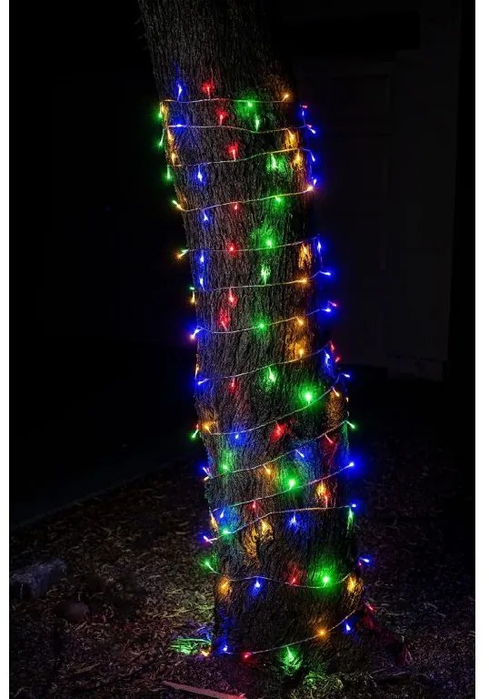 Vánoční světýlka venkovní FLASH multicolor 100 LED