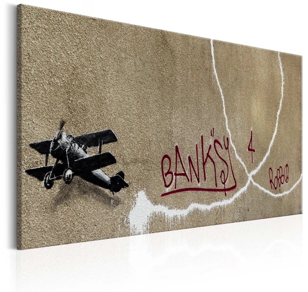 Obraz - Love Plane by Banksy - 90x60