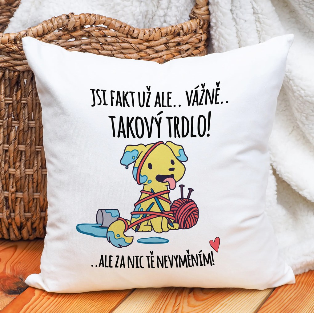 Ahome Ahome CZ Polštář Už ale.. takový trdlo! 37 x 37 cm