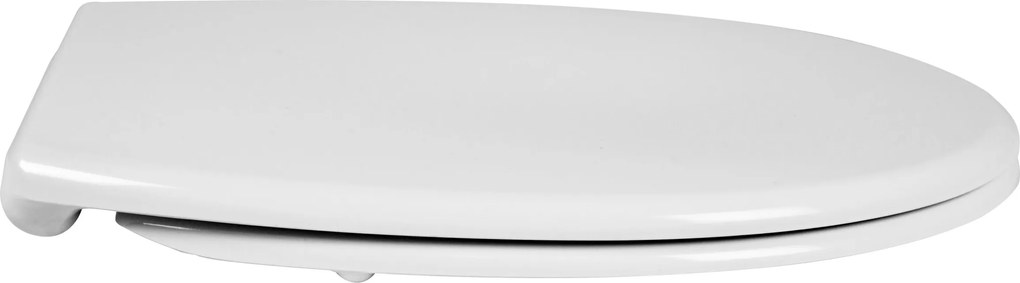Gamma Sines, toaletní WC sedátko 418(467)x378mm, polypropylen, pomalé zavírání, bílá, GMA-D1