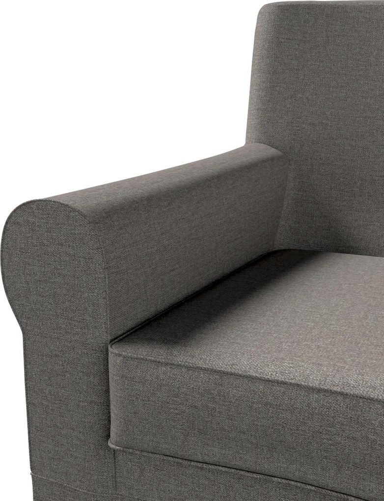 Potah na křeslo IKEA Ektorp Jennylund barva šedá látka pletený vzor