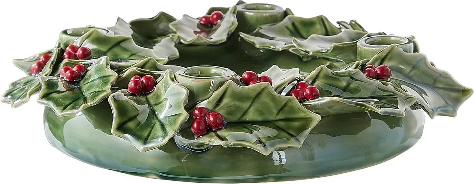 ILEX Adventní věnec 26 cm - zelená
