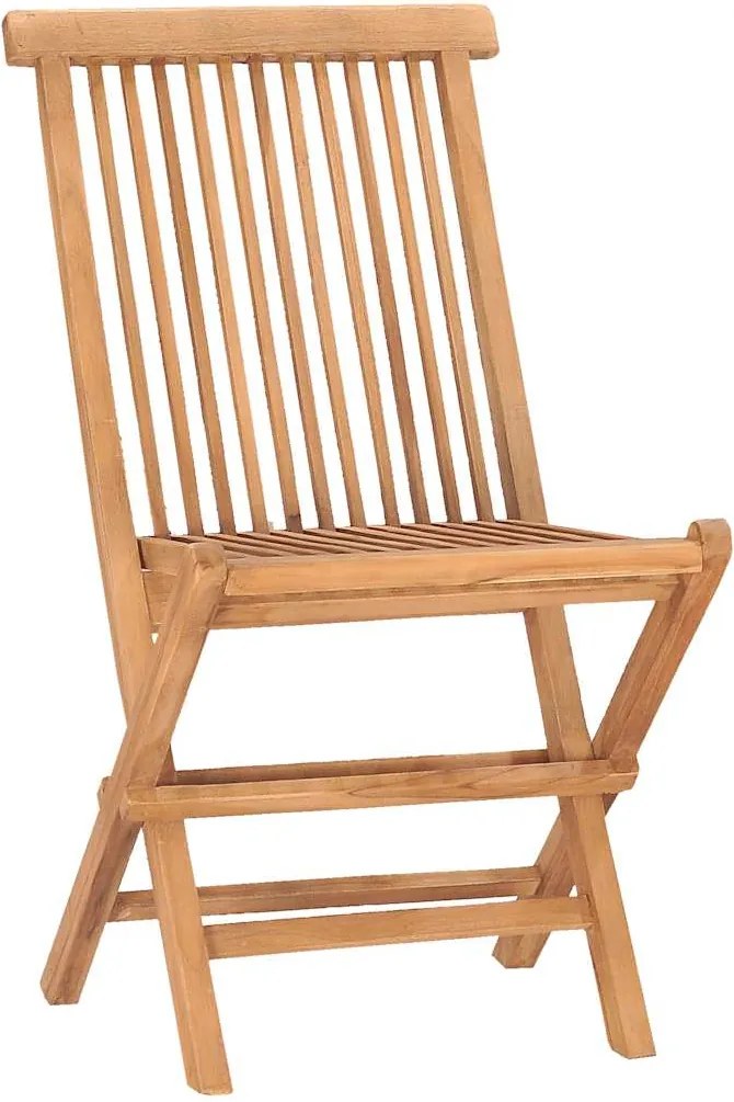 3dílný skládací zahradní jídelní set masivní teakové dřevo 315455