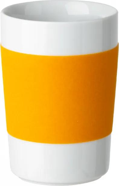 Kahla - Velký pohár s oranžovo-žlutým pásem Kahla touch! 350 ml (K100102)