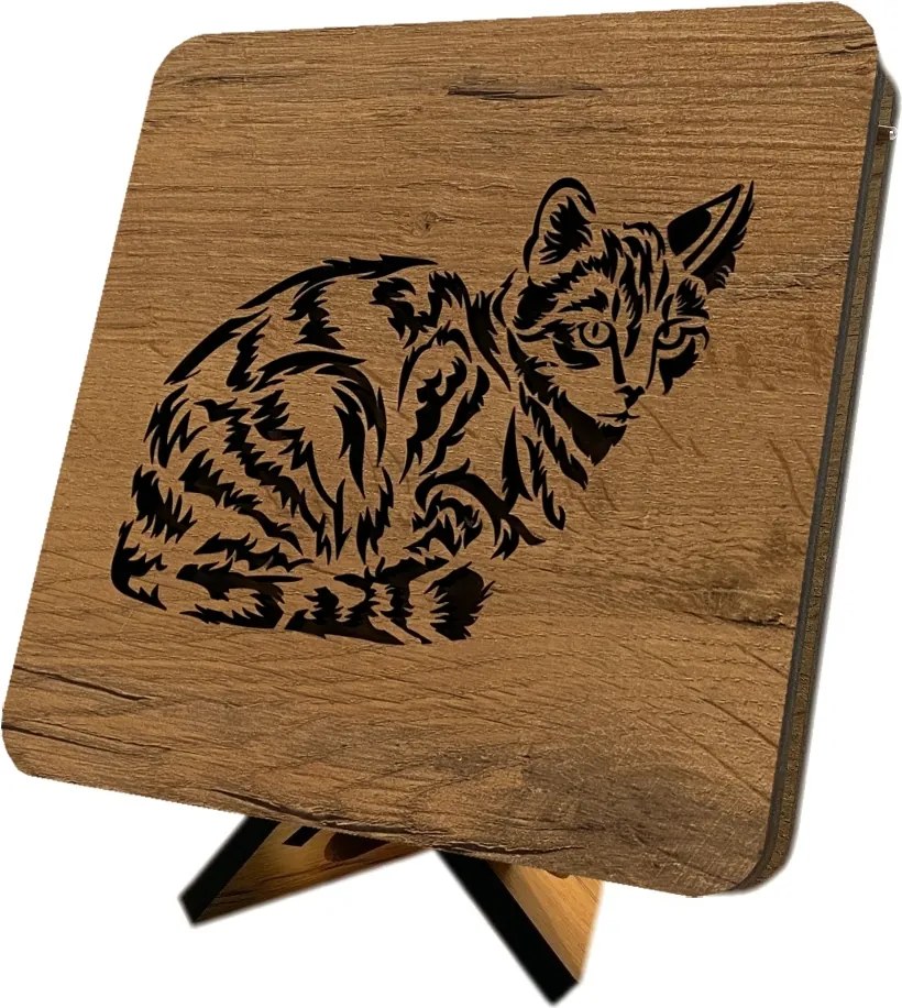 Li-Go "Kočka" lampa 19x19 cm provedení povrchu: černá s patinou