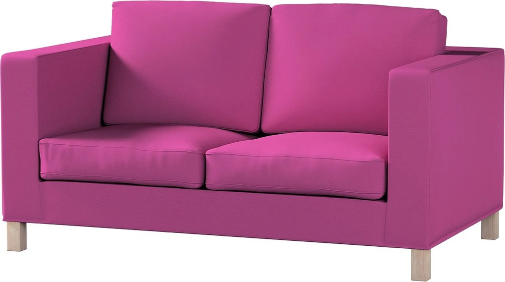 Potah na pohovku IKEA Karlanda 2-místná, krátký barva růžová látka pletený vzor