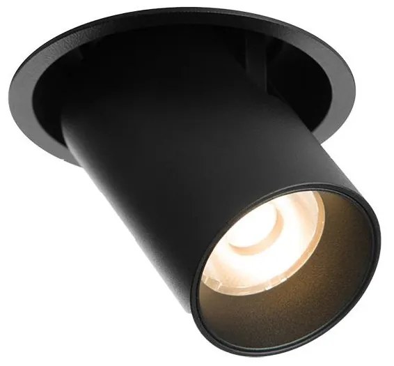 LED2 2252643DT Hide, černá nastavitelná bodovka, 20W 4000K TRIAC, prům. 10cm