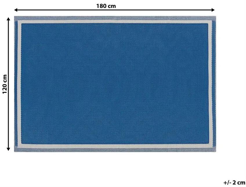 Venkovní koberec 120 x 180 cm modrý ETAWAH Beliani