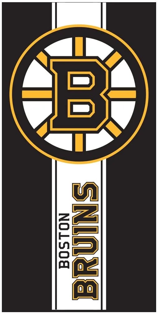Hokejová bavlněná osuška NHL Boston Bruins - série Belt - 100% bavlna - 70 x 140 cm - II. jakost