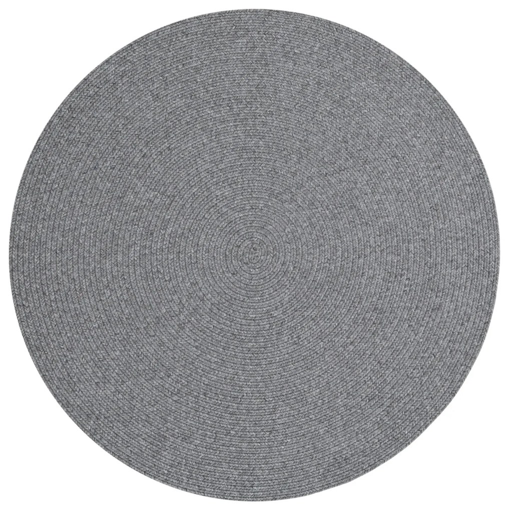 NORTHRUGS - Hanse Home koberce Kusový koberec Braided 105551 Light Grey kruh – na ven i na doma - 150x150 (průměr) kruh cm