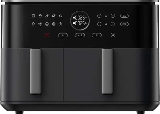 Xiaomi - Horkovzdušná fritéza Dual Zone, objem 10 l, černá 6932554423353
