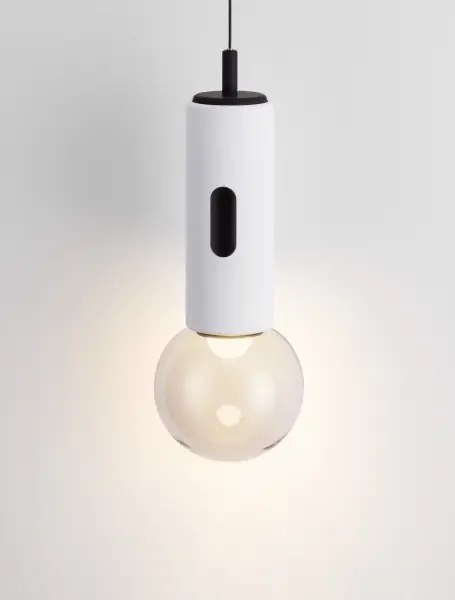 LED stmívatelný bílý moderní lustr Chronos