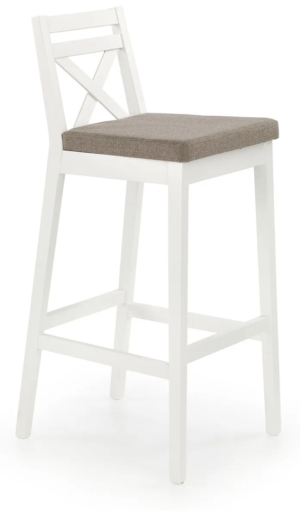 Halmar Barová židle Borys bílá