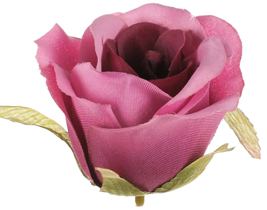 Růže, barva fialová. Květina umělá vazbová. Cena za balení 12 kusů KN7024 PUR