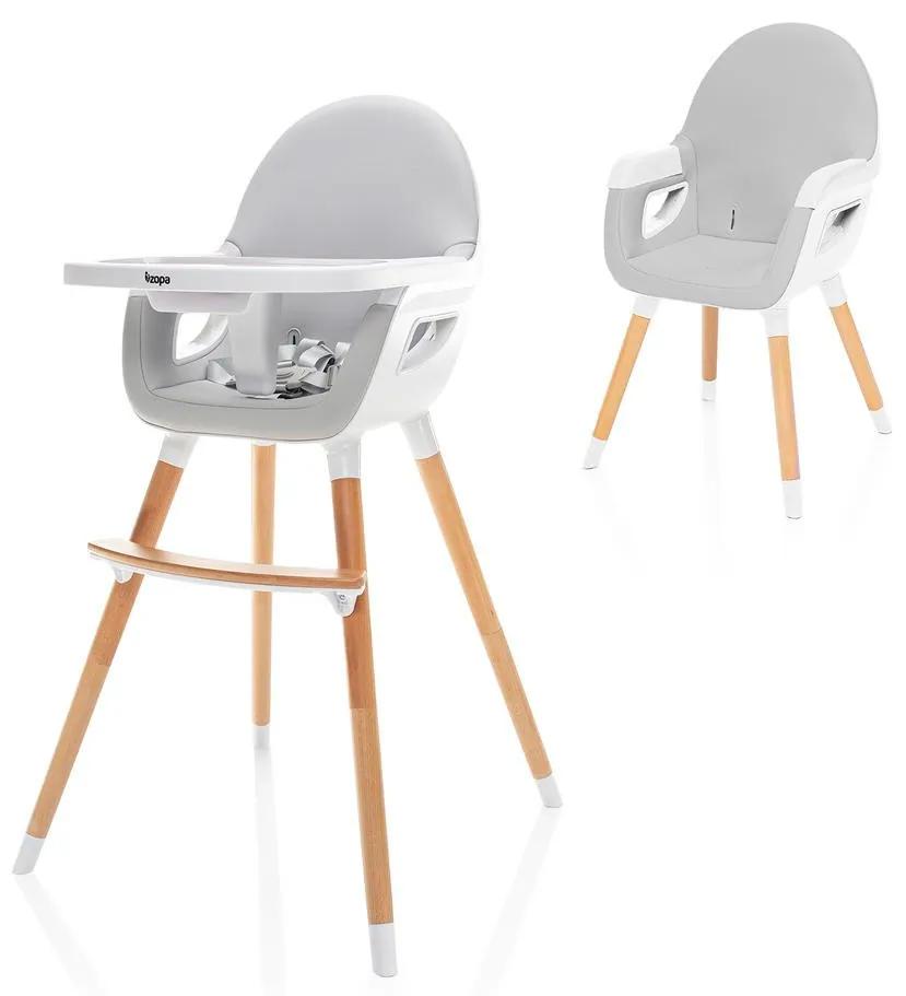 Zopa Dětská židlička Dolce 2 Dove Grey/White