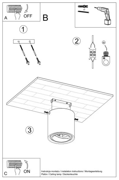 Sollux SL.0645 - Bodové svítidlo CULLO 1xGU10/ES111/40W/230V