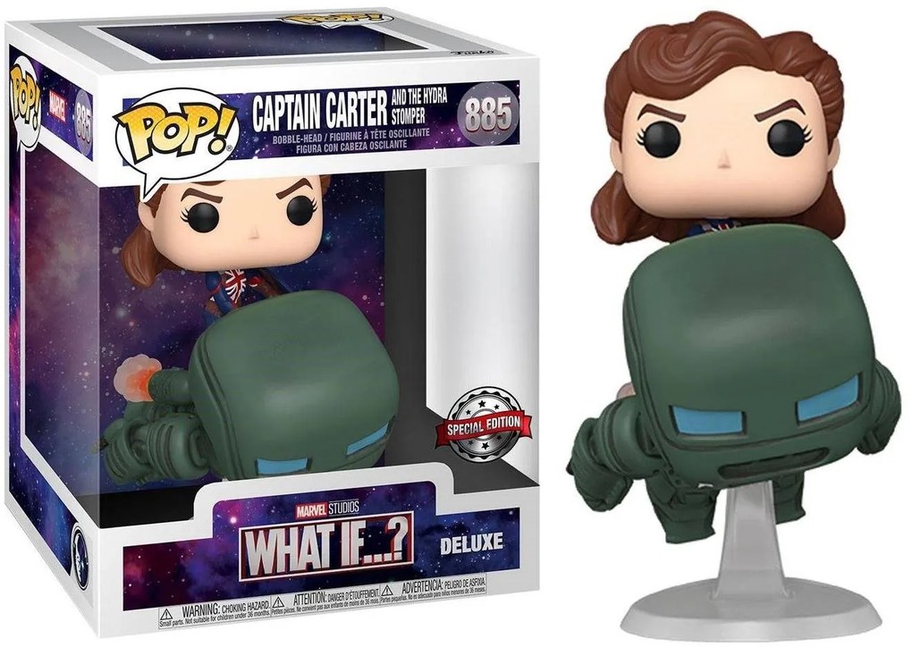 Funko pop! what if...? deluxe vinylová capt. carter a hydro 885