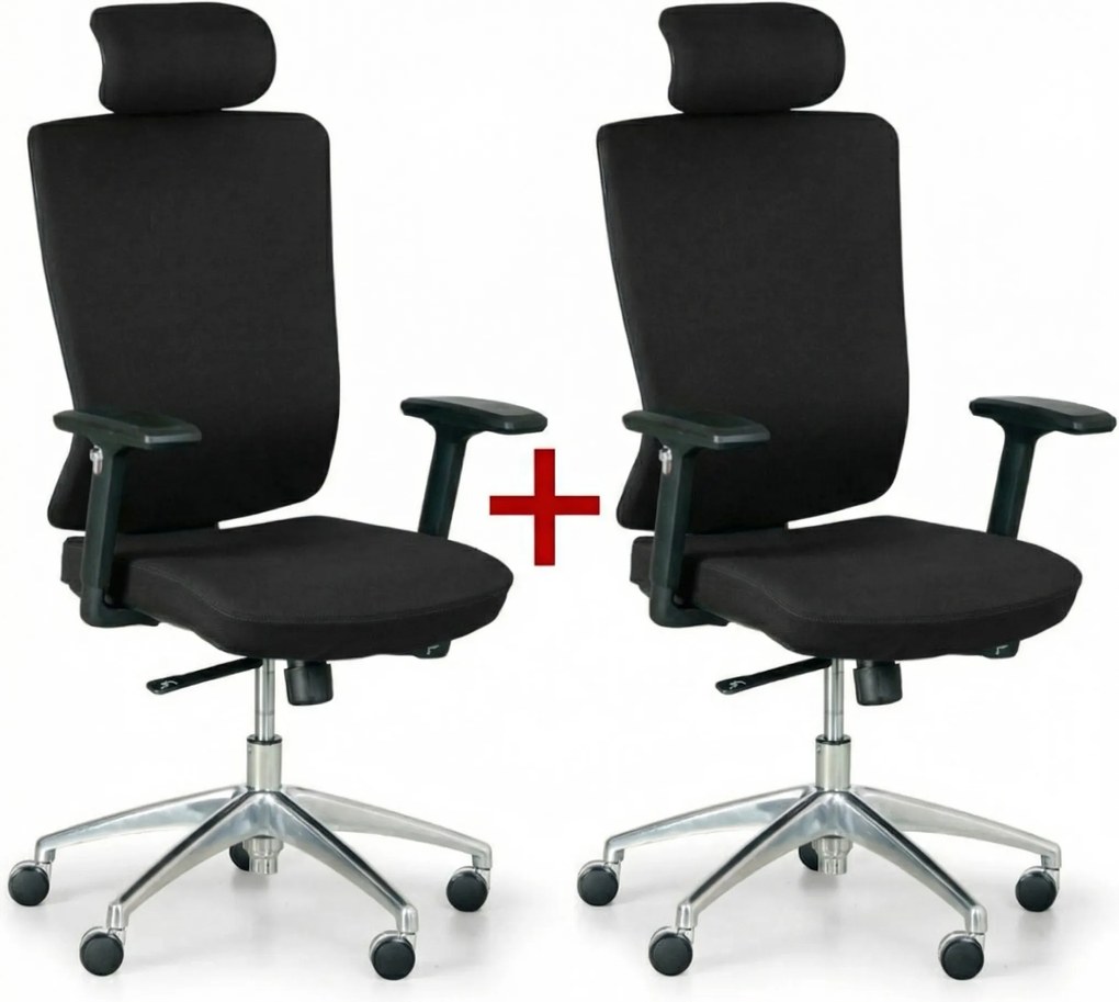 Kancelářská židle NED F 1+1 ZDARMA, černá