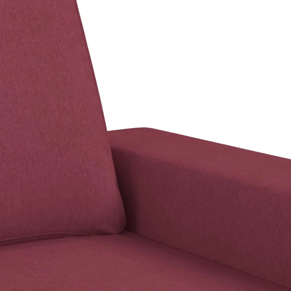 2dílná sedací souprava vínová textil 3201904