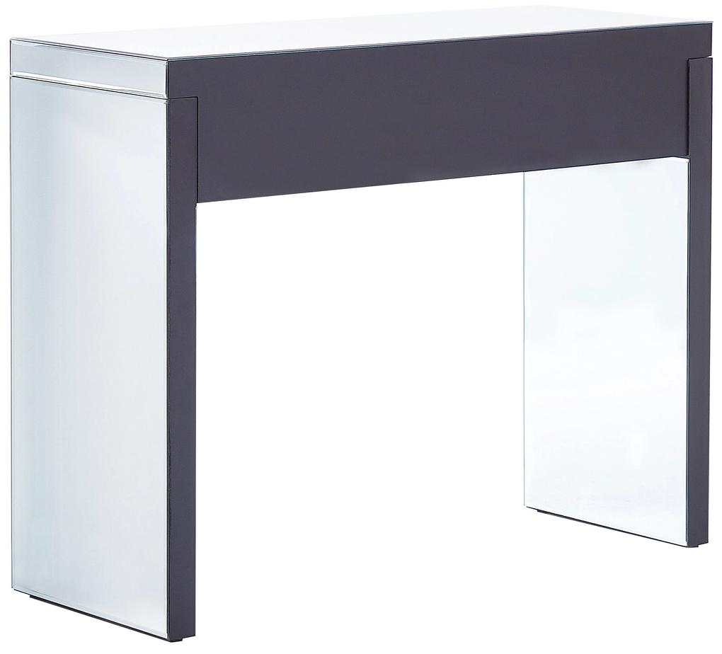Konzolový stolek se zrcadlovým efektem a 2 zásuvkami TILLY Beliani