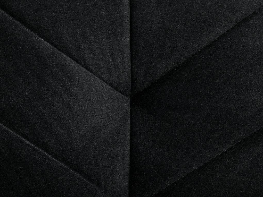 Čalouněná třímístná pohovka černá SENJA Beliani