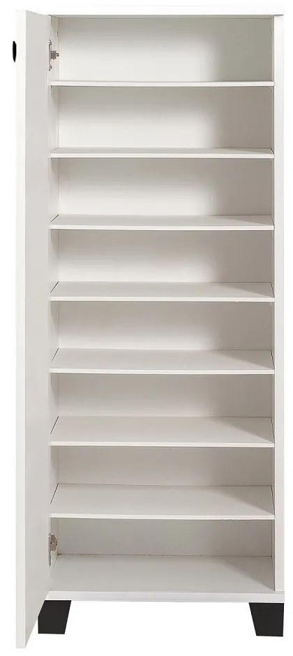 Designová skříň na boty Vallissa 127 cm bílá