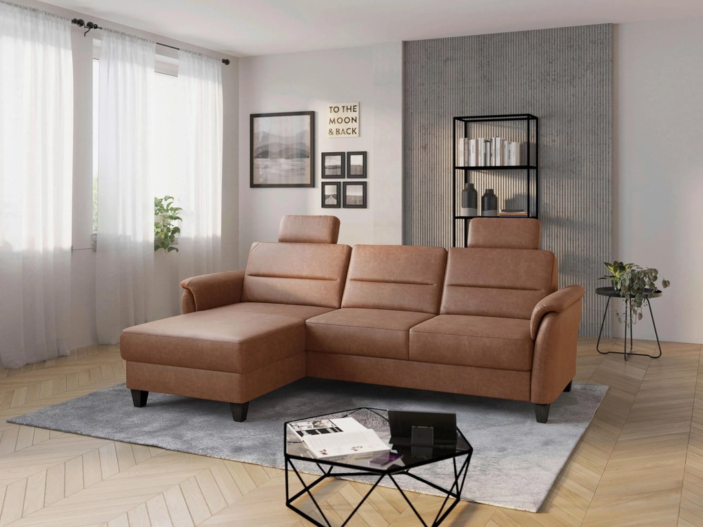 XXXLutz ROHOVÁ SEDAČKA, textil, koňaková Sit & More - Sedací soupravy - 000144019750