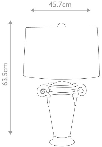 Flambeau FB-GALLIER-TL - Stolní lampa GALLIER 1xE27/60W/230V