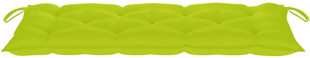 Skládací zahradní lavice s poduškou 118 cm bambus 3063875