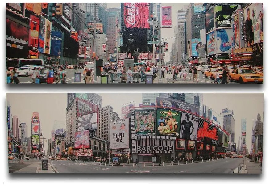 Obraz "NEW YORK-TIME SQ." 140x45x4/2dr.