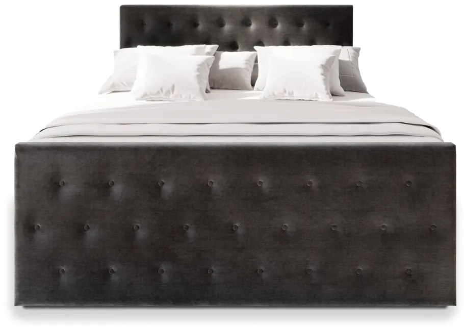 Expedo Čalouněná postel boxspring FENDI, 160x200, casablanca 14 + topper