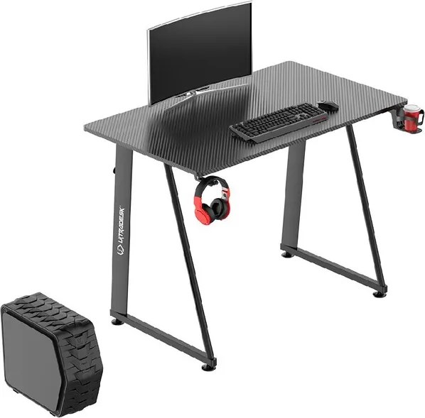 ULTRADESK ENTER V2 kompaktní herní stůl 100x60 cm černý