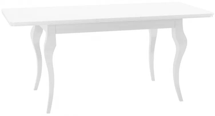 Rozkládací stůl Julia 140, Barva dřeva: bílý / bílý lesk