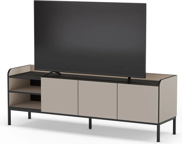 Krémový TV stolek 160x55x42 cm Adara – Marckeric